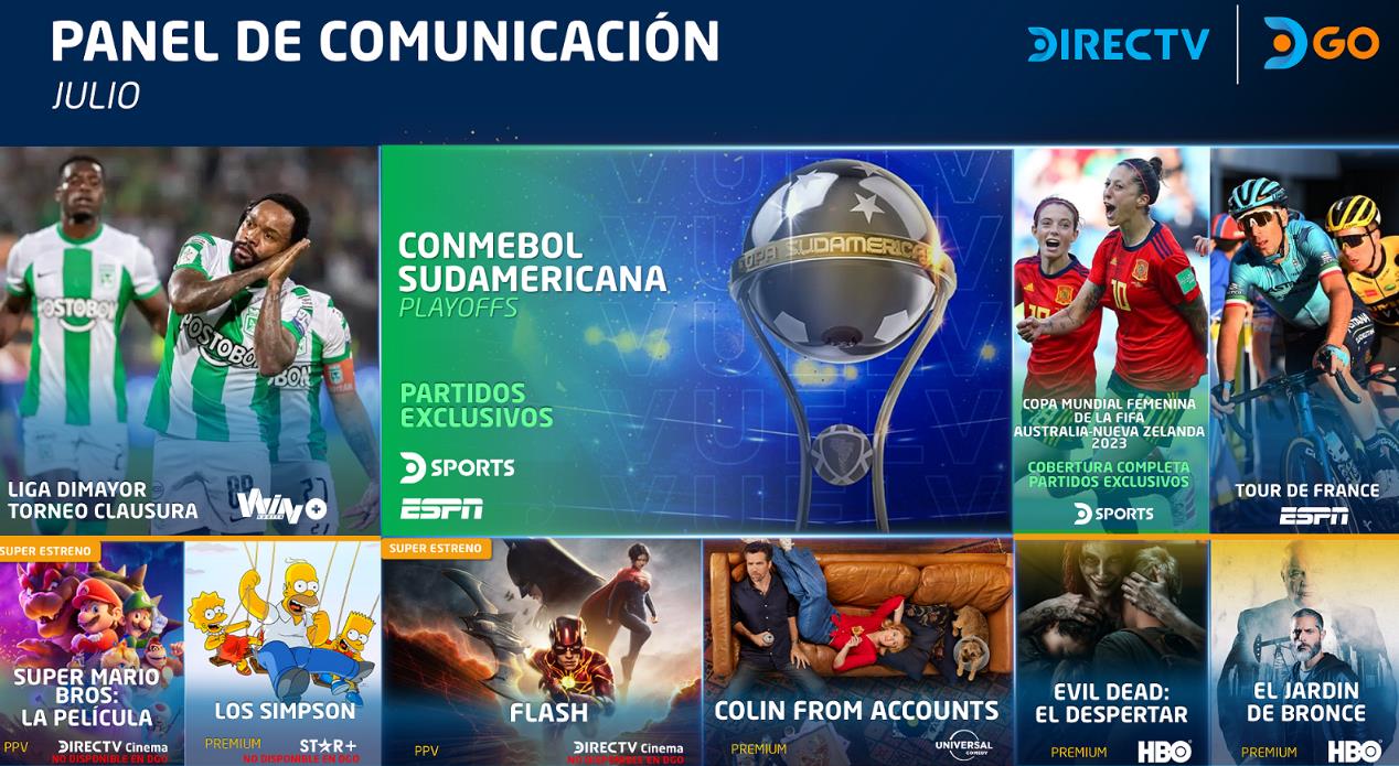 Conoce la agenda Deportiva y de Entretenimiento de Directv y DSports ...