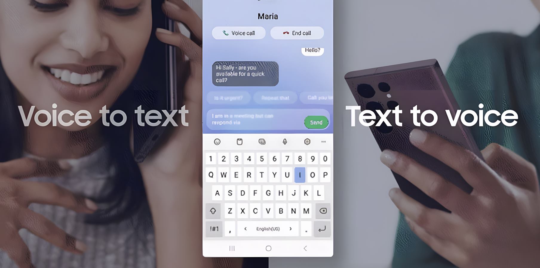 Realizar y contestar llamadas mediante mensajes de texto, una de las ...